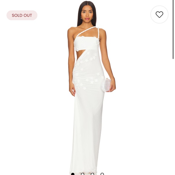 Deme By Gabriella | Dresses | Deme By Gabriella Leslie Gown In White ...